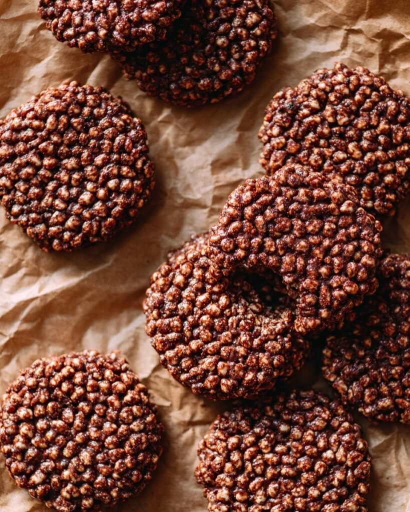 Crispy Quinoa Cacao Cookies: Delicious No-Bake Chocolate Treats