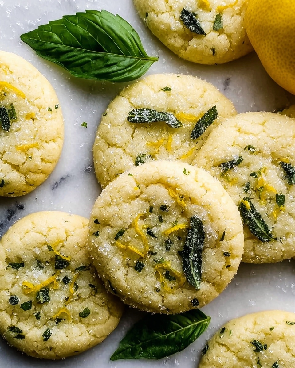 Lemon Basil Sugar Cookies: Refreshing Herbal Cookie Delight